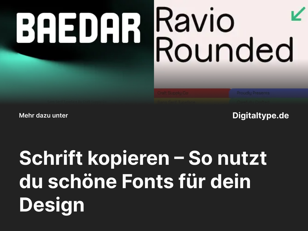 Schrift kopieren – So nutzt du schöne Fonts für dein Design - Digital ...