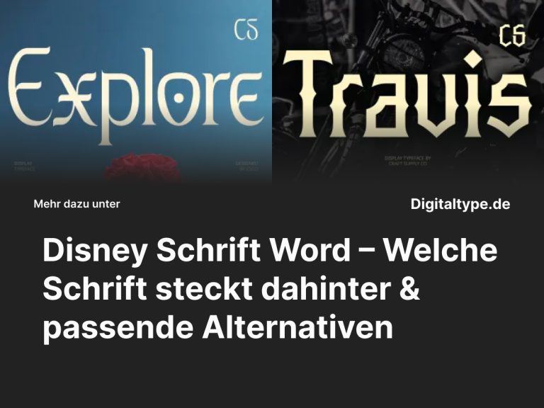 Disney Schrift Word – Welche Schrift steckt dahinter & passende ...